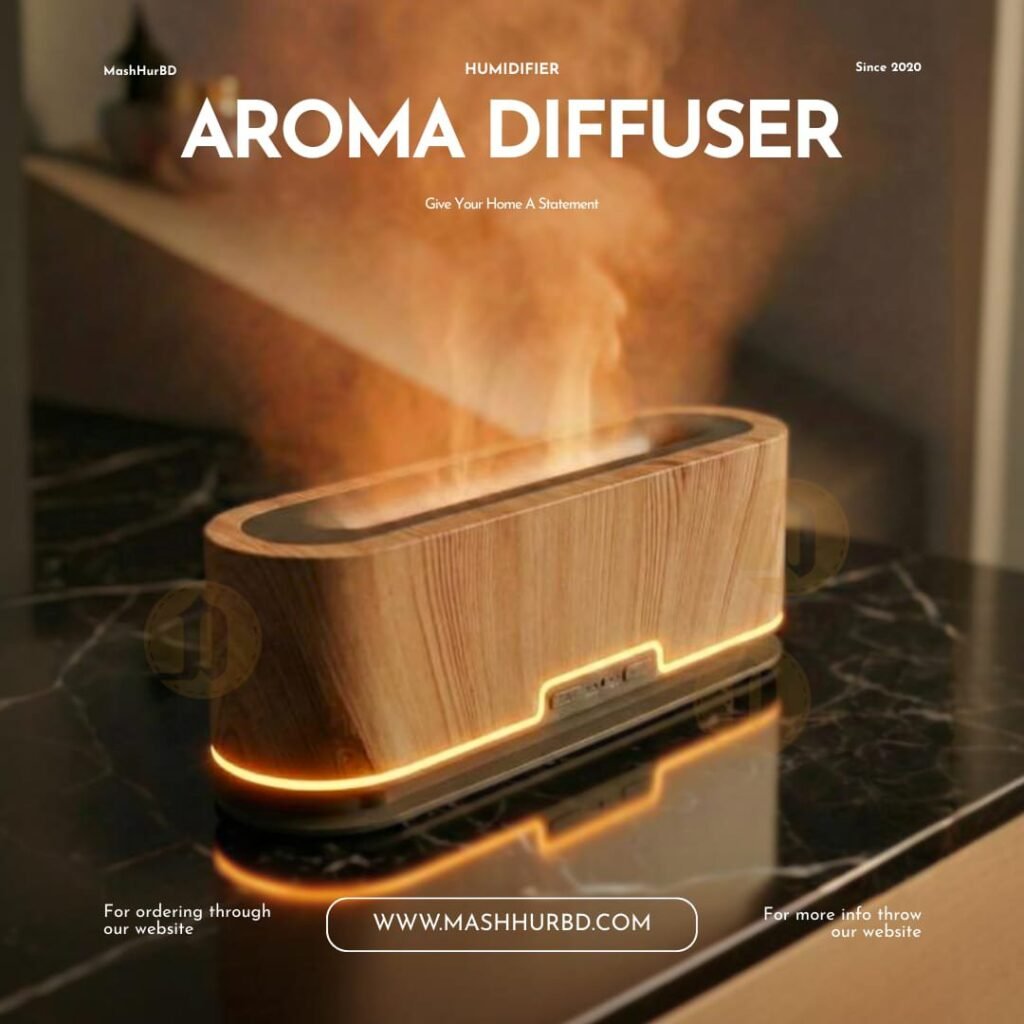 021 Ultrasonic Flame Humidifier With Salt Store – Cozy Flame Effect ...